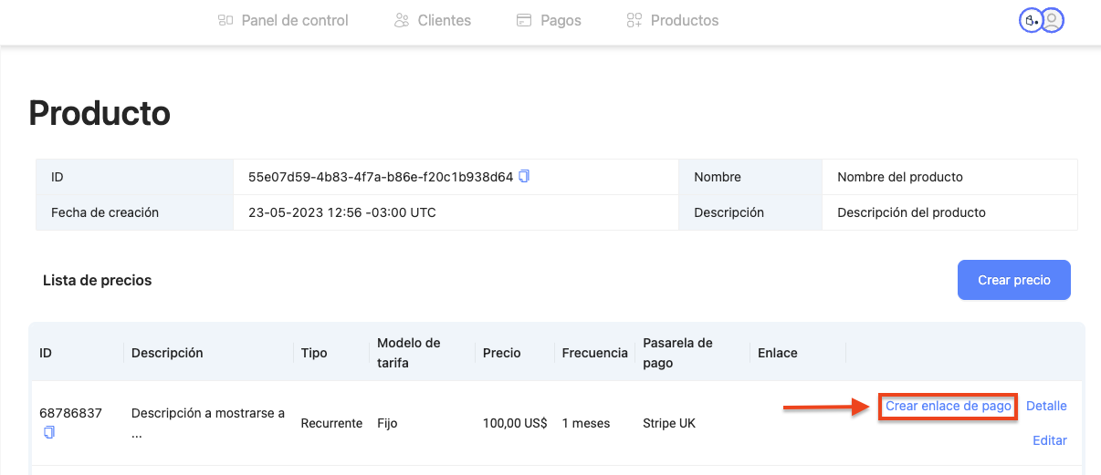 ¿Cómo crear un link de pago? | Rebill - Centro de Ayuda - Rebill Docs